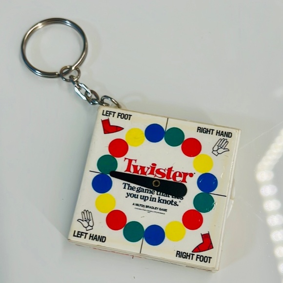 Hasbro | Accessories | Vintage Keychain Mini Twister Travel Party Game ...